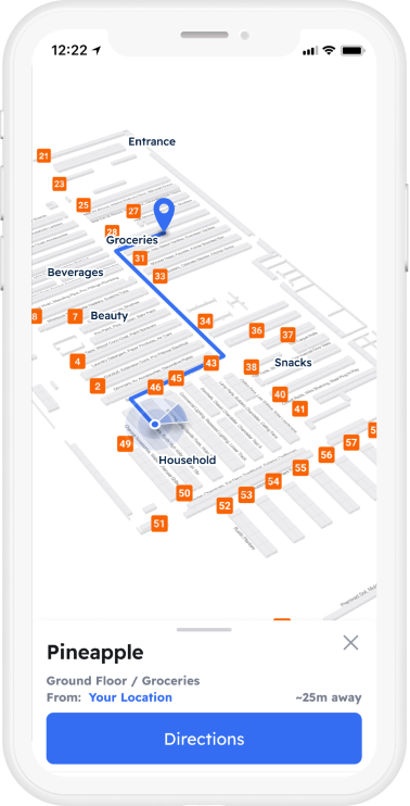 In-store mapping and navigation | Pointr Deep Location®